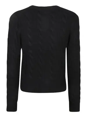 Polo Ralph Lauren Cable-knit Wool Cardigan - Black
