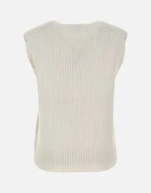 Vince Sleeveless V-neck Knitted Vest