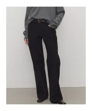 THE ROW Corduroy Straight-leg Trousers - Brown