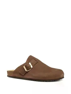 Geox Buckle-fastening Leather Slides