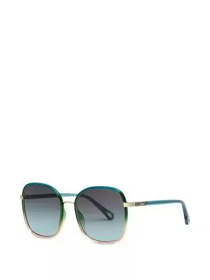 Chloé Square-frame Gradient Sunglasses - Blue