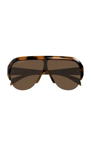 Gucci Aviator Acetate Sunglasses - Brown