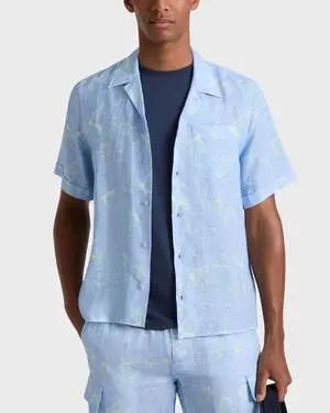 Vilebrequin Linen Bowling Shirt Bubble 3d Shirt Charli