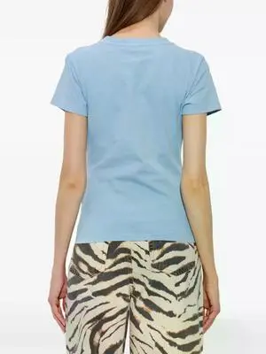 GANNI Graphic Print Cotton T-shirt