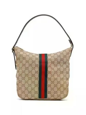 Gucci Gg Supreme Shoulder Bag - Neutrals