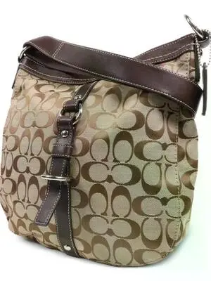 COACH VINTAGE Monogram Print Shoulder Bag