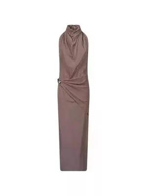 HAMOULET Olimpia Draped Halterneck Dress