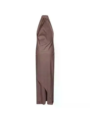 HAMOULET Olimpia Draped Halterneck Dress