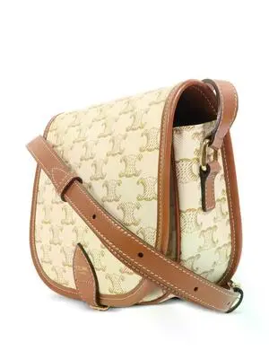 Celine Triomphe Folco Shoulder Bag - Neutrals