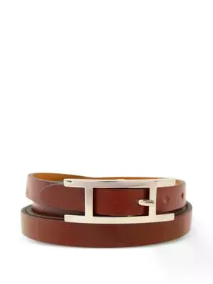 Hermès Hapi 3 Calfskin Bracelet - Red
