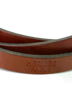 Hermès Hapi 3 Calfskin Bracelet - Red