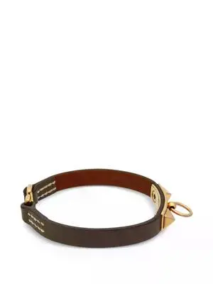 Hermès Rivale Leather Bracelet With -tone Hardware - Gold