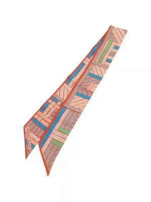 Hermès Patterned Silk Scarf