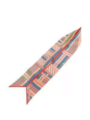 Hermès Patterned Silk Scarf
