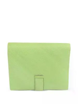 Hermès 2020 Bearn Epsom Leather Wallet - Green