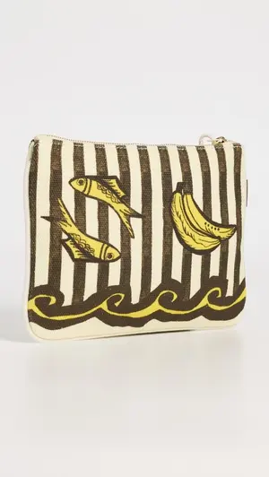 ALEMAIS Mona Clutch With Fringe Trim - Multi