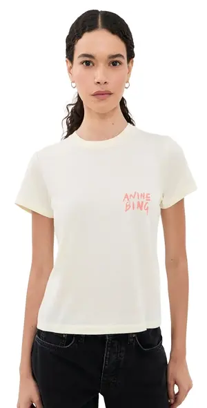 ANINE BING Shelley Surfer Tee With Graphic Print