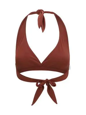 Brunello Cucinelli Embellished Triangle Bikini Top - Red