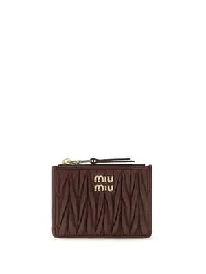 Miu Miu Miu Miu Women Leather Wallet With Logo Multicolor
