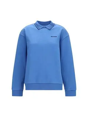 Miu Miu Collared Sweatshirts Hoodies For Women