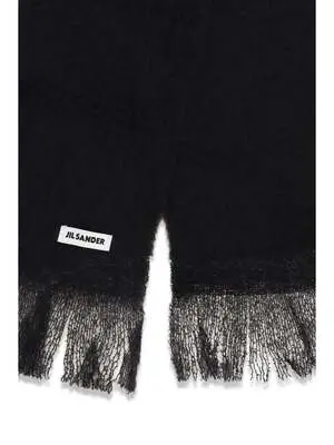 JIL SANDER Wool Scarf With Logo