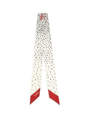 Valentino Garavani Twill Little Stars Starry Scarf In Silk - Multicolor