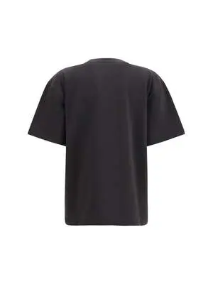 GANNI Tiger Graphic Cotton T-shirt - Black