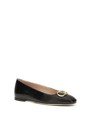 Valentino Garavani Vlogo Signature Ballerinas - Black