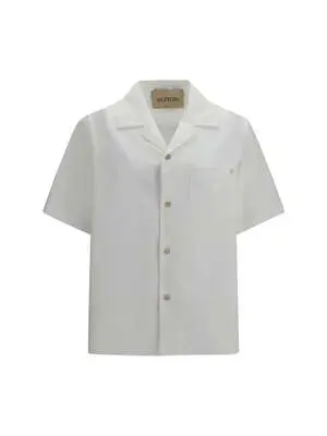 Valentino Garavani Short-sleeve Shirt With Vlogo - White