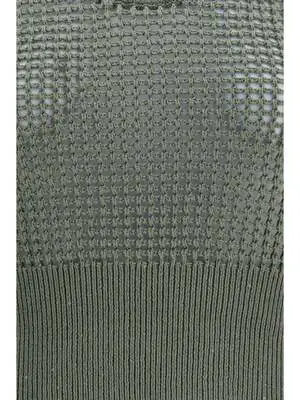 Brunello Cucinelli Perforated Sequin Tank Top - Green