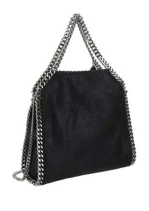 Stella McCartney Falabella Mini Tote Handbag With Chain Strap - Black