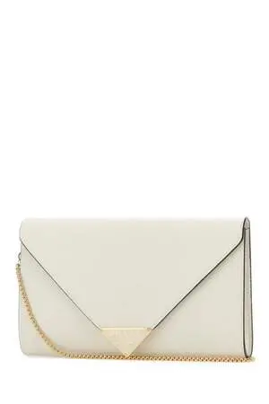 Prada Ivory Leather Mini Crossbody Bag