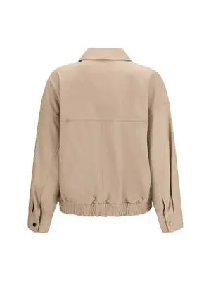 Brunello Cucinelli Leather Zip-up Jacket