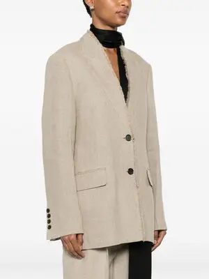 TOTEME Linen Single-breasted Jacket