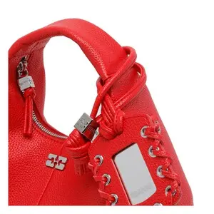 GANNI Hobo Mini Bag - Red