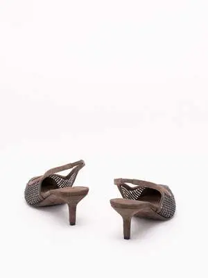Brunello Cucinelli High Heel Slingback Pumps