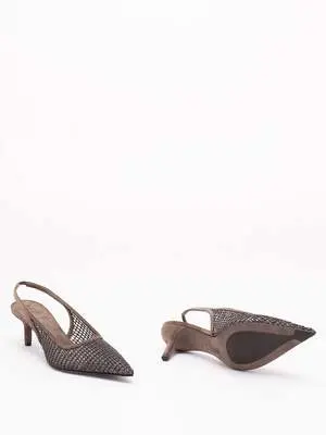 Brunello Cucinelli High Heel Slingback Pumps