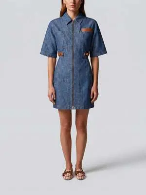 Fendi Chambray Denim Dress