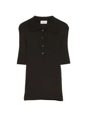 P.a.r.o.s.h Ribbed Polo Shirt With Collared Neckline