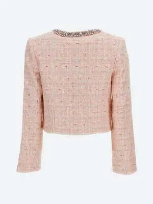 SELF-PORTRAIT Sequin Embellished Boucle Jacket