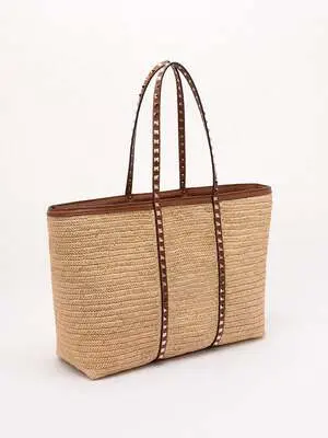 Valentino Garavani Rockstud Woven Tote