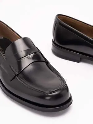 Prada Brushed Leather Loafers - Multicolor