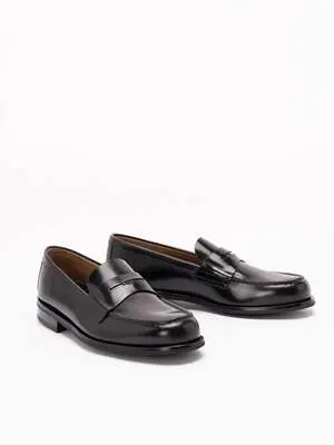 Prada Brushed Leather Loafers