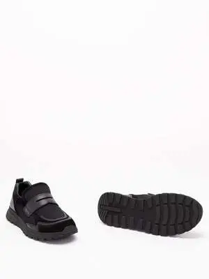 Prada Mesh And Leather Sneakers