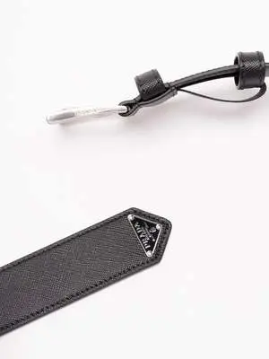 Prada Saffiano Leather Belt With Metal Buckle - Multicolor