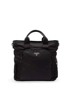 Prada Re-nylon And Saffiano Leather Shoulder Bag - Multicolor