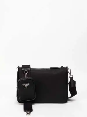 Prada Re-nylon And Saffiano Leather Shoulder Bag