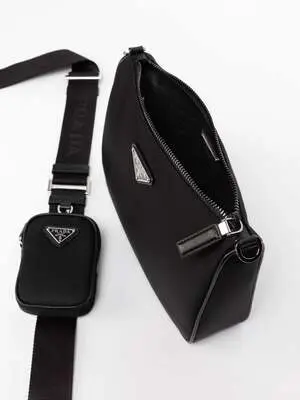 Prada Re-nylon And Saffiano Leather Shoulder Bag