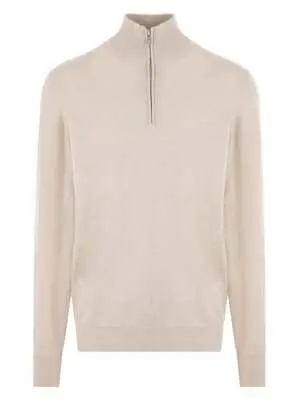 Brunello Cucinelli BRUNELLO CUCINELLI Cashmere Quarter Zip Sweater Multicolor