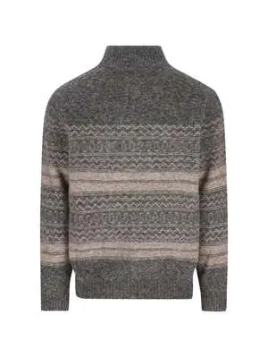 Brunello Cucinelli Alpaca Zip-up Cardigan - Multicolor